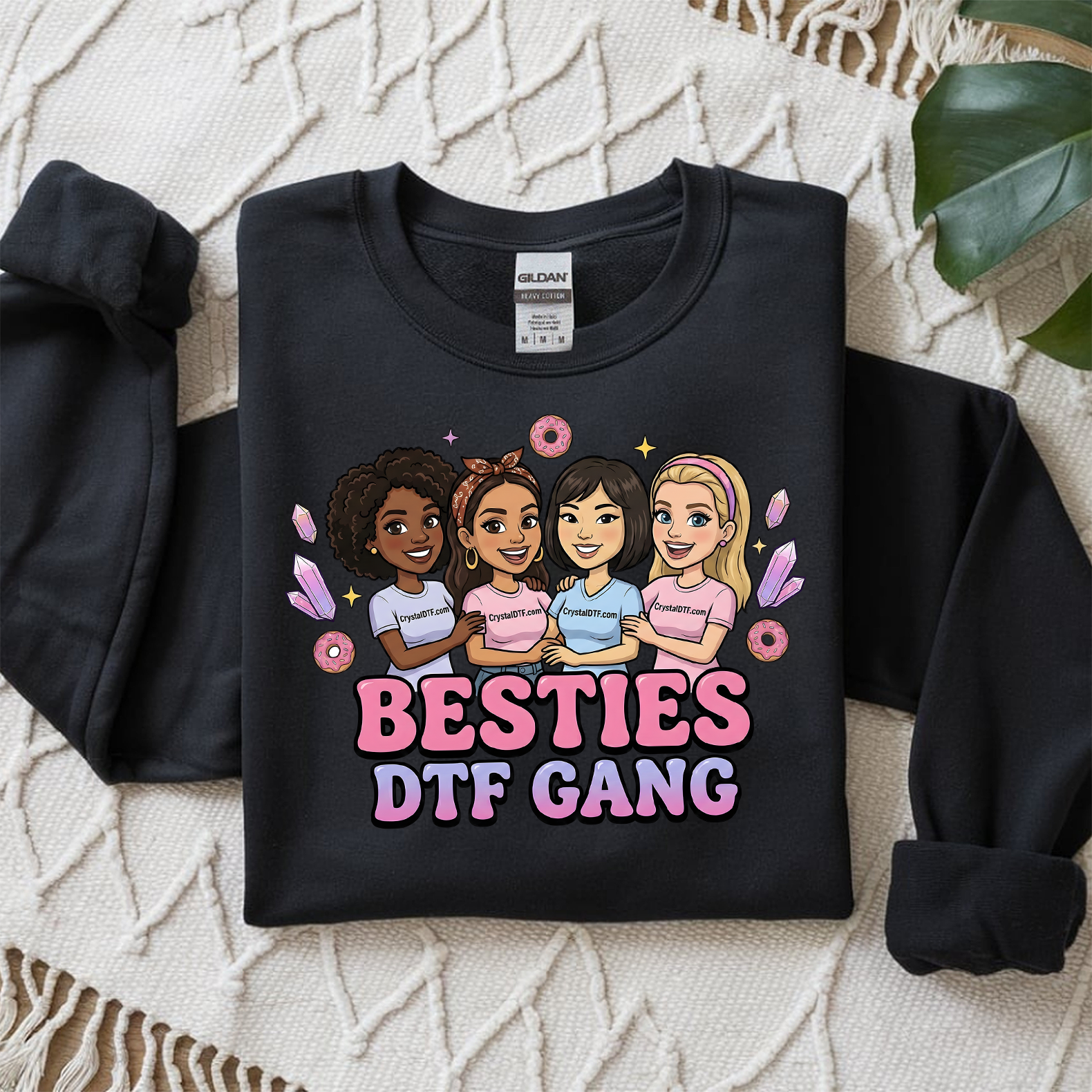 Crystal Besties DTF Transfers | Exclusive Ready to Press Designs