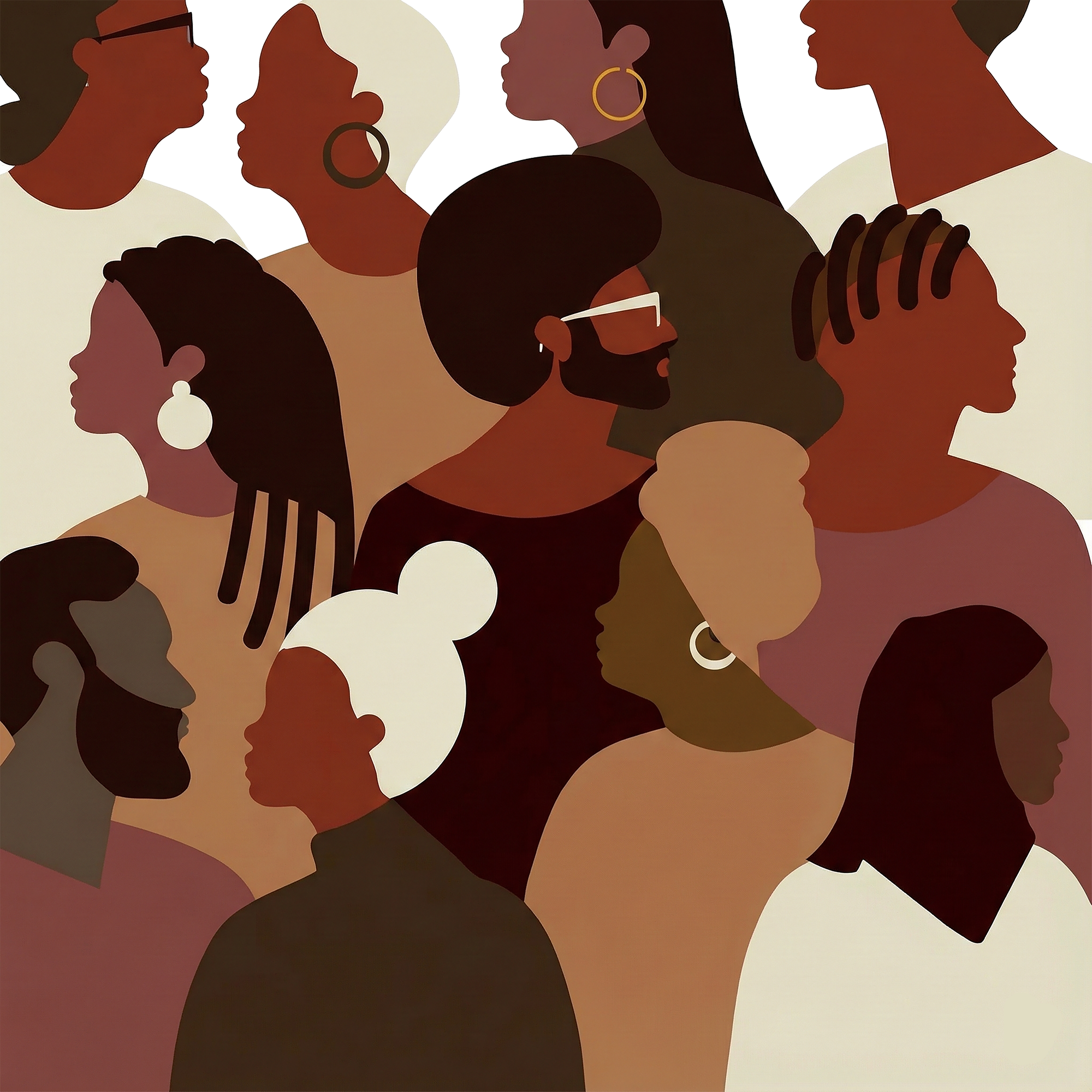 🌍 Unity in Excellence: "Diverse Voices" Black History Collage DTF Tran