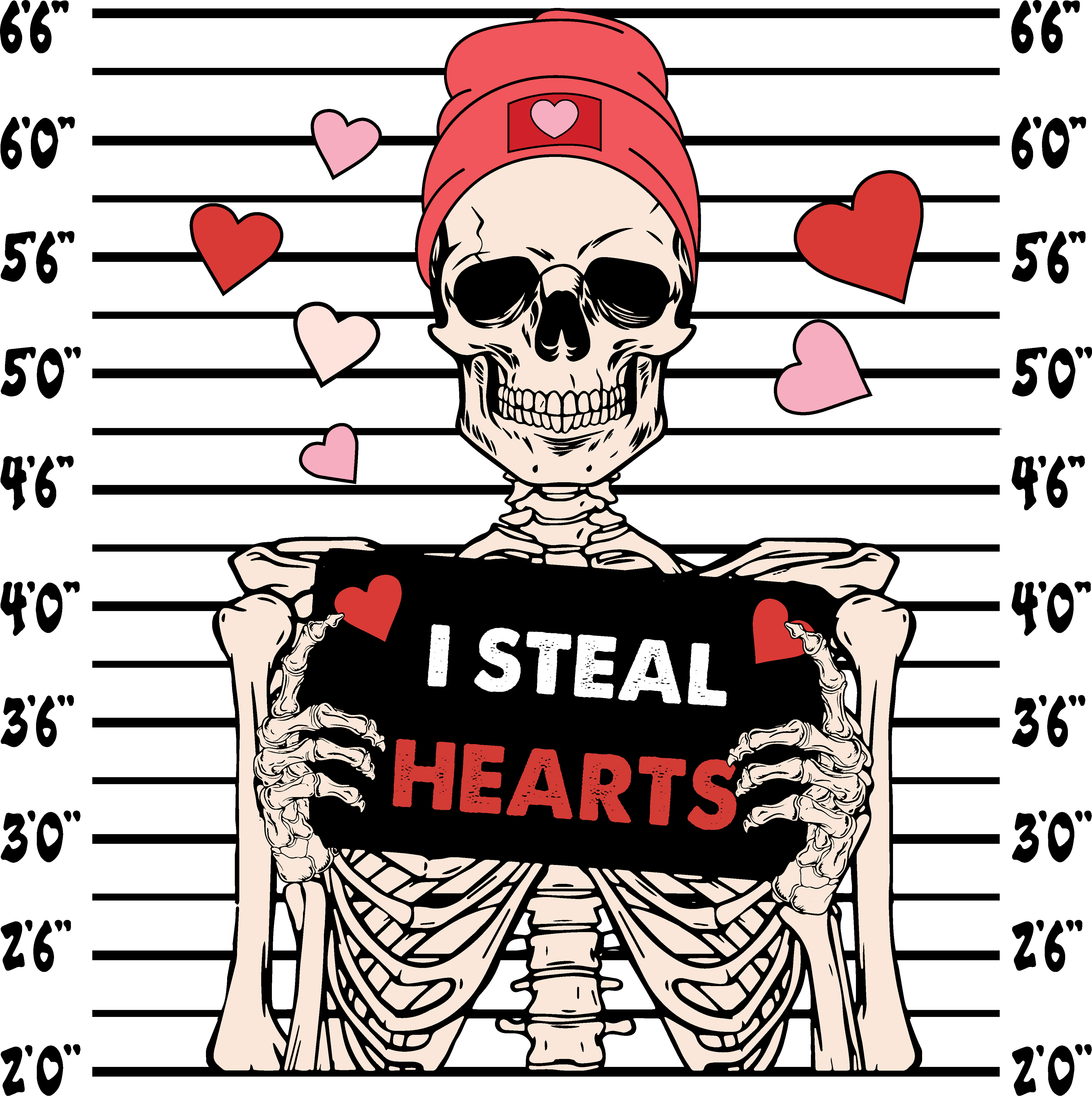 I Steal Hearts – Direct to Film (DTF) Transfer
