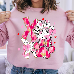 XOXO Paw Print (Wild Side) – Direct to Film (DTF) Transfer