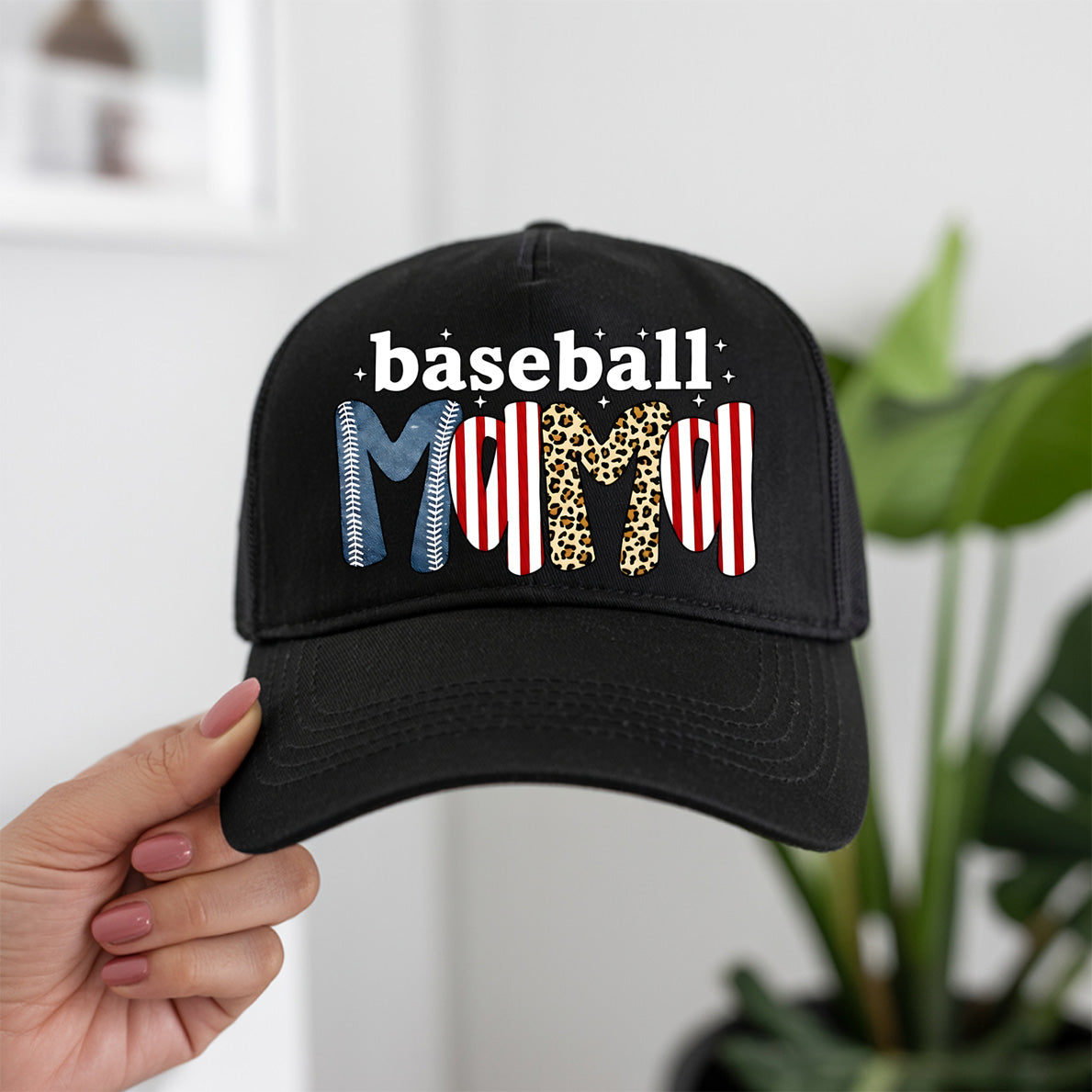 ⚾ Baseball Mama | Leopard & Stripes Ready-to-Press DTF Transfer