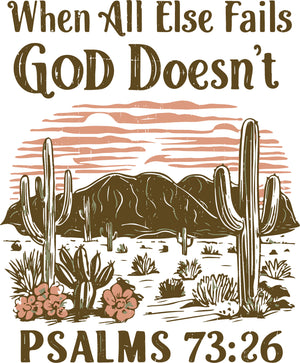 🌵 Desert Faith: "When All Else Fails" DTF Transfer